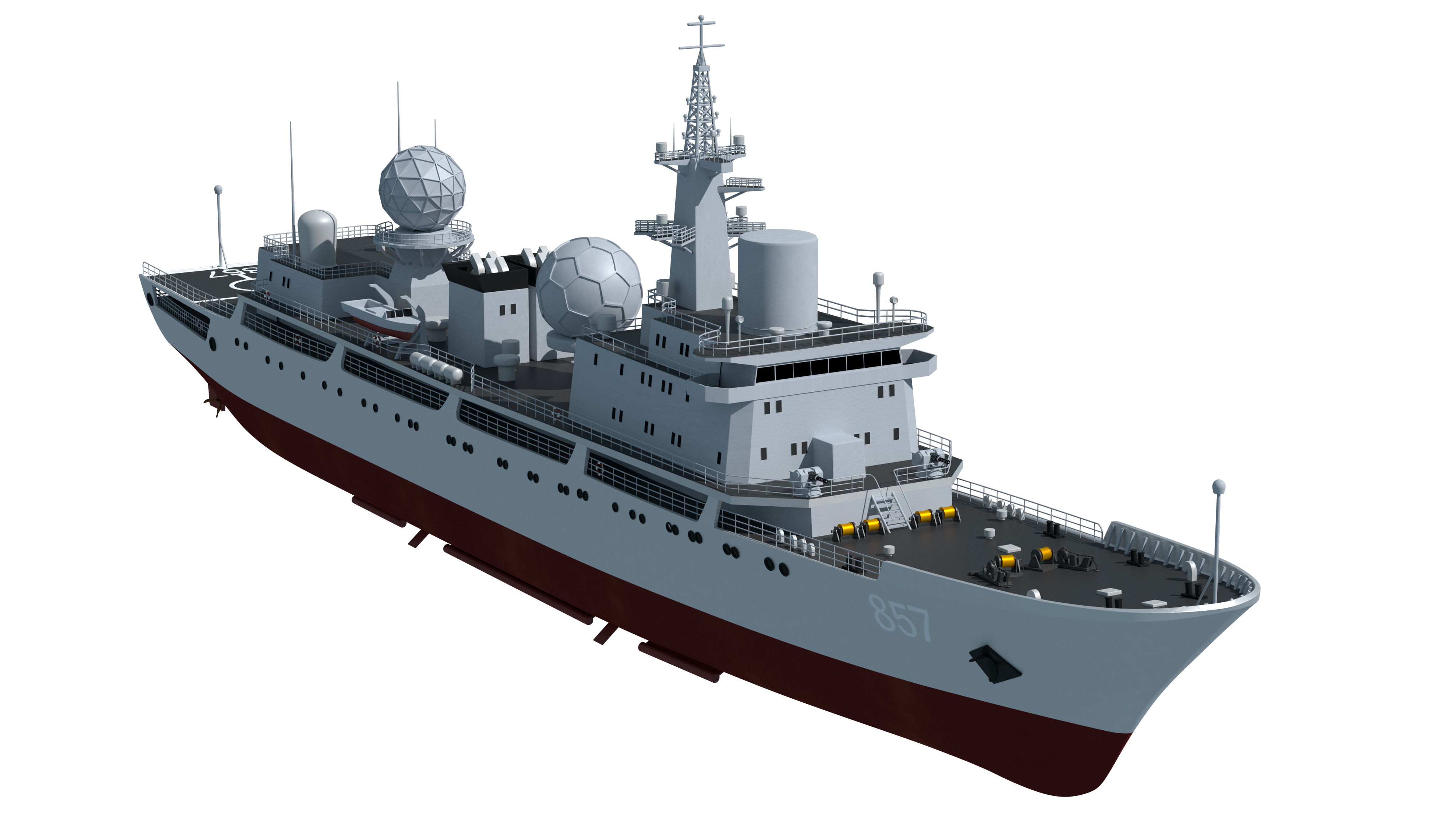 857 Tianshu Star Electronic Reconnaissance Ship 3D - TurboSquid 1800455