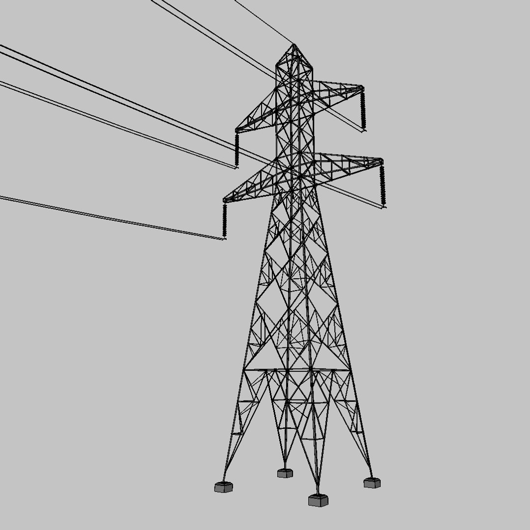 3D Power Tower 1 - TurboSquid 1158837