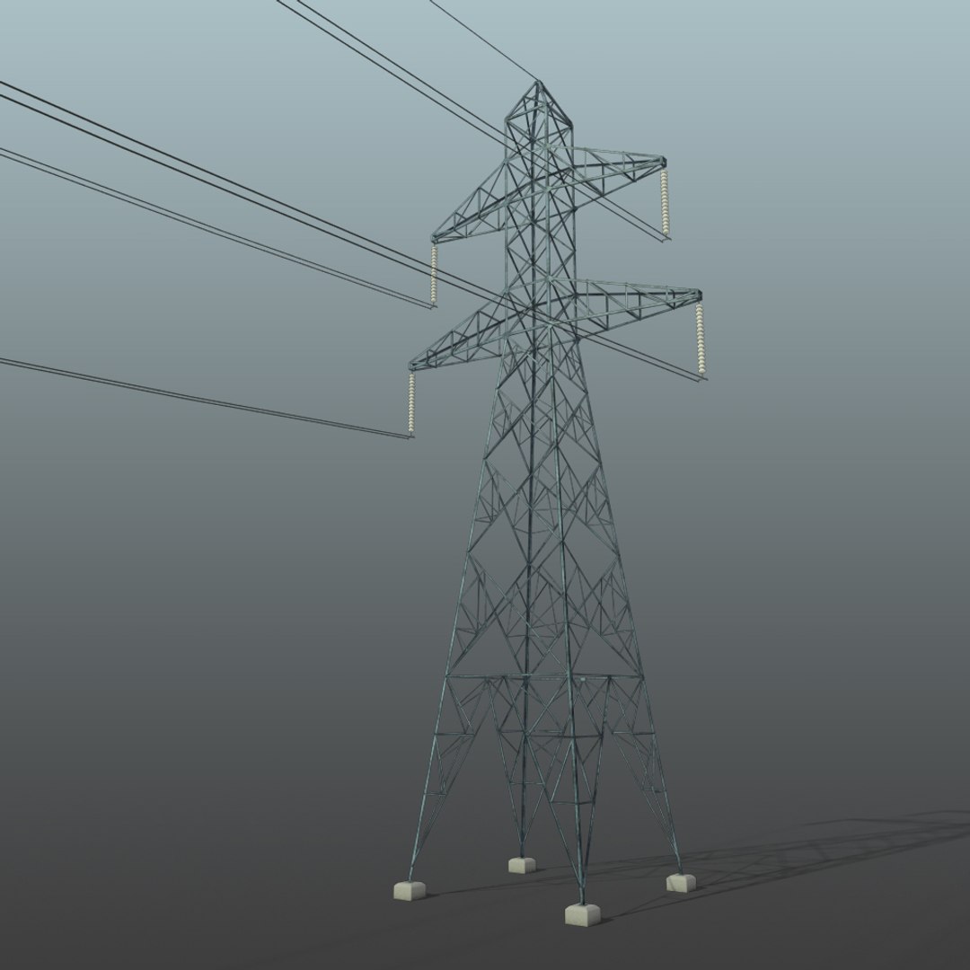 3D Power Tower 1 - TurboSquid 1158837