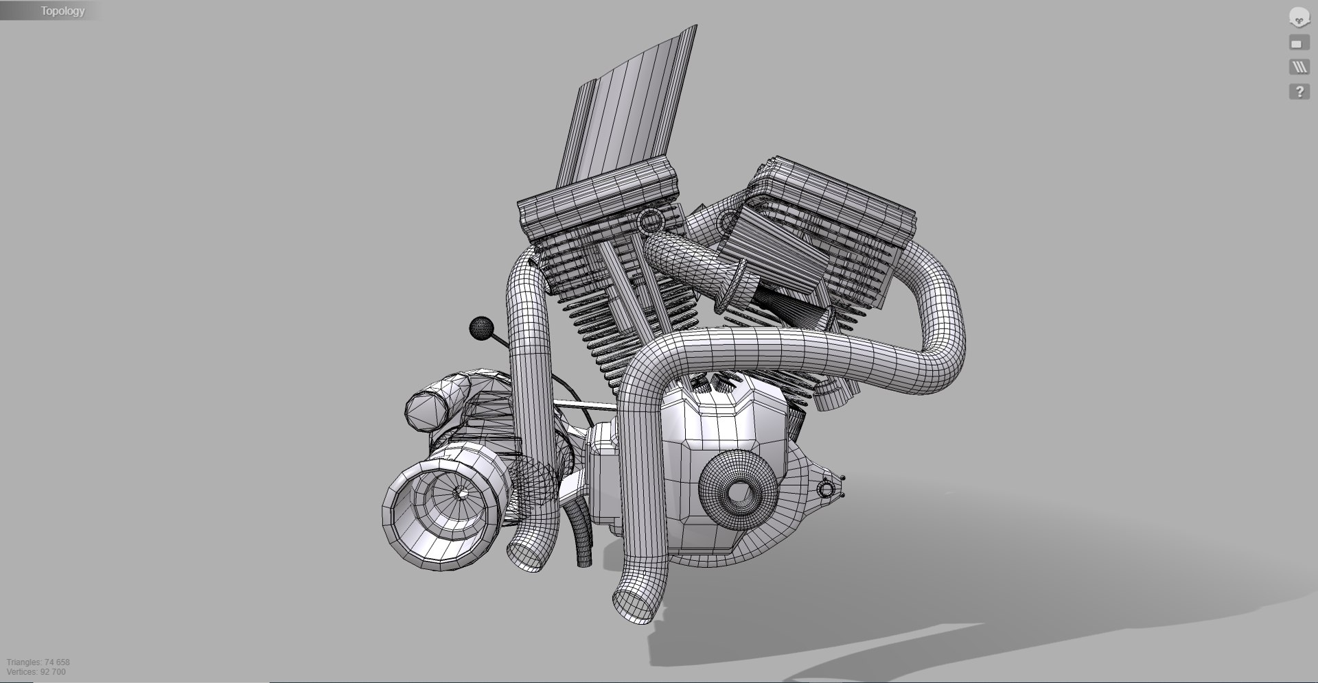3D Motorcycle Engine - TurboSquid 1824937