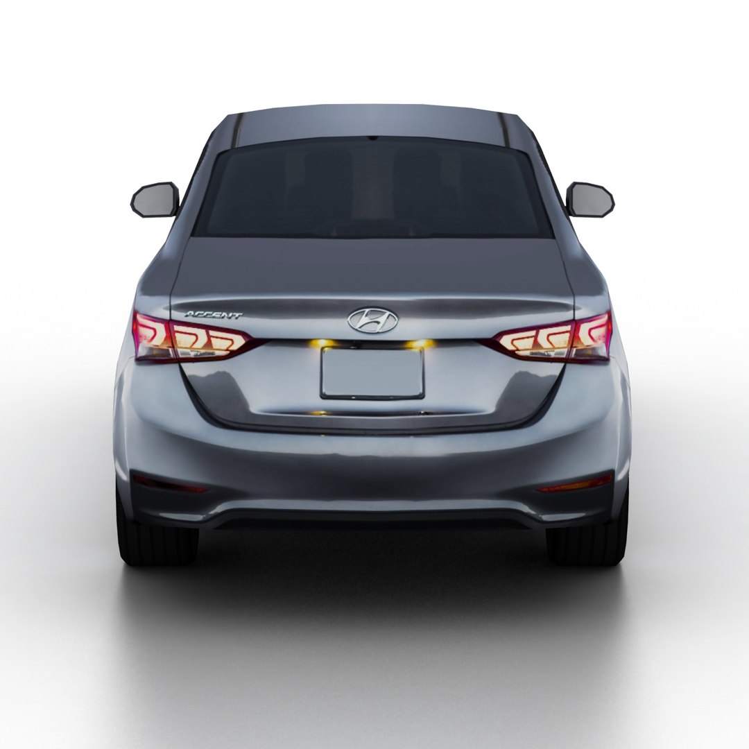 3D 2018 Hyundai Accent Model - TurboSquid 1273976