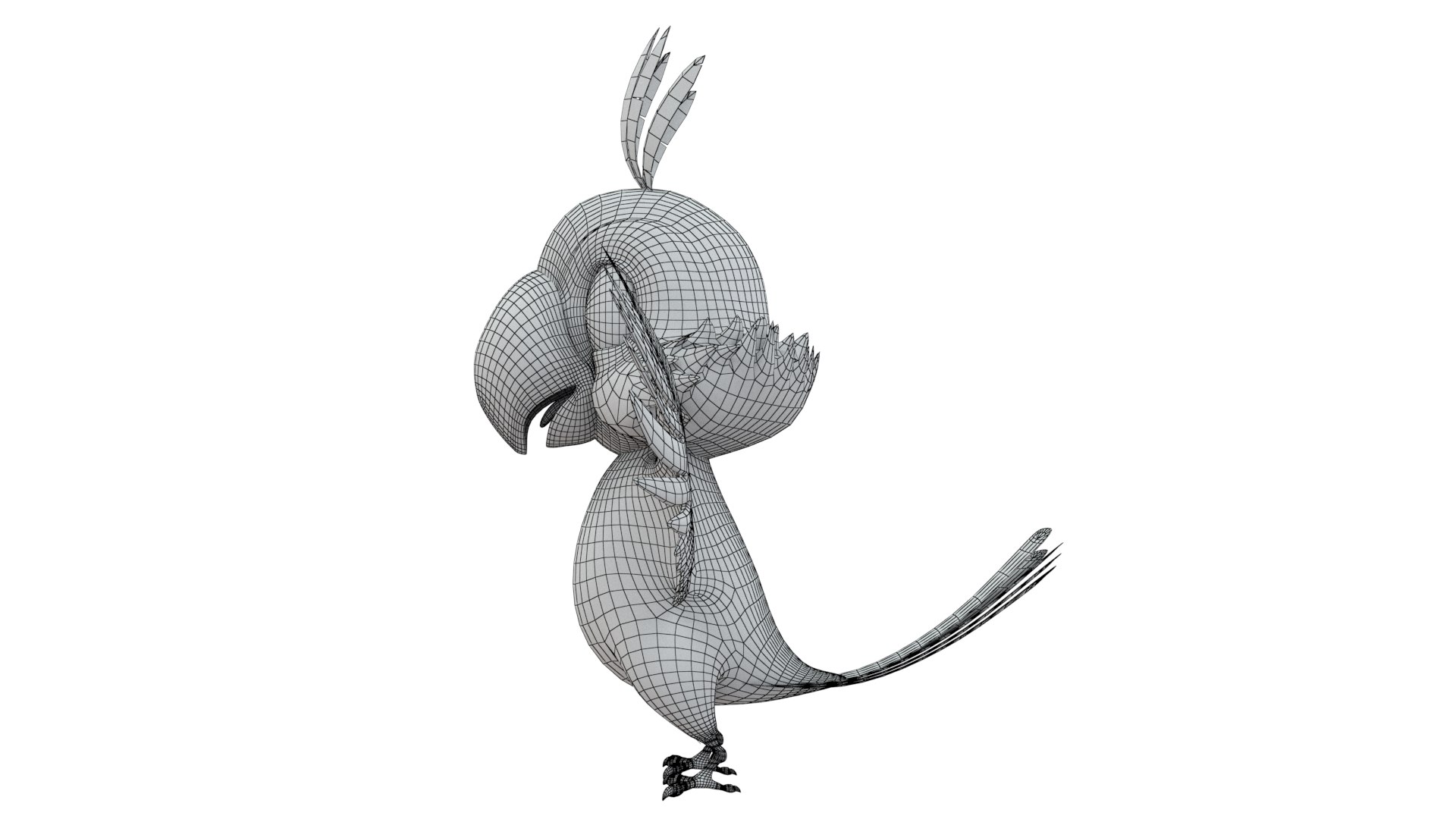 Cartoon Parrot 3D - TurboSquid 1758454