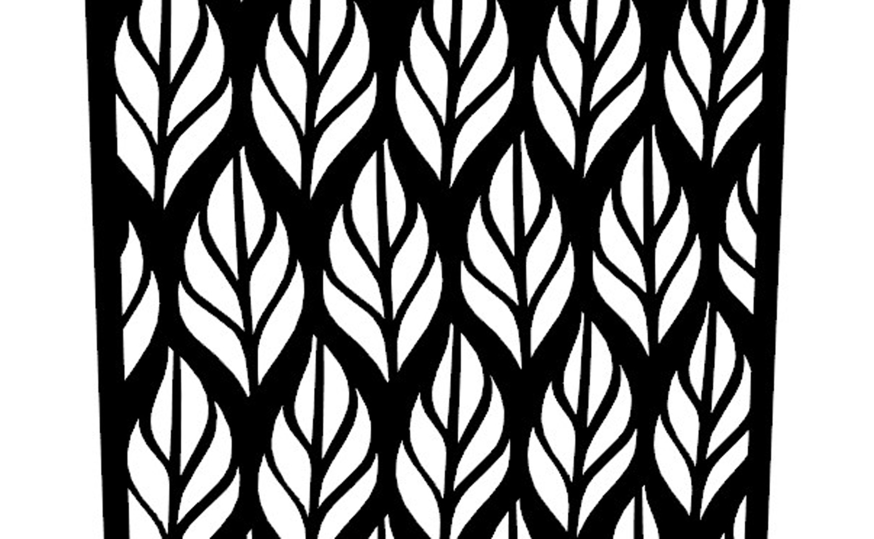3D Leaves Pattern Decorative Panel Design For CNC And Laser Cutting ...