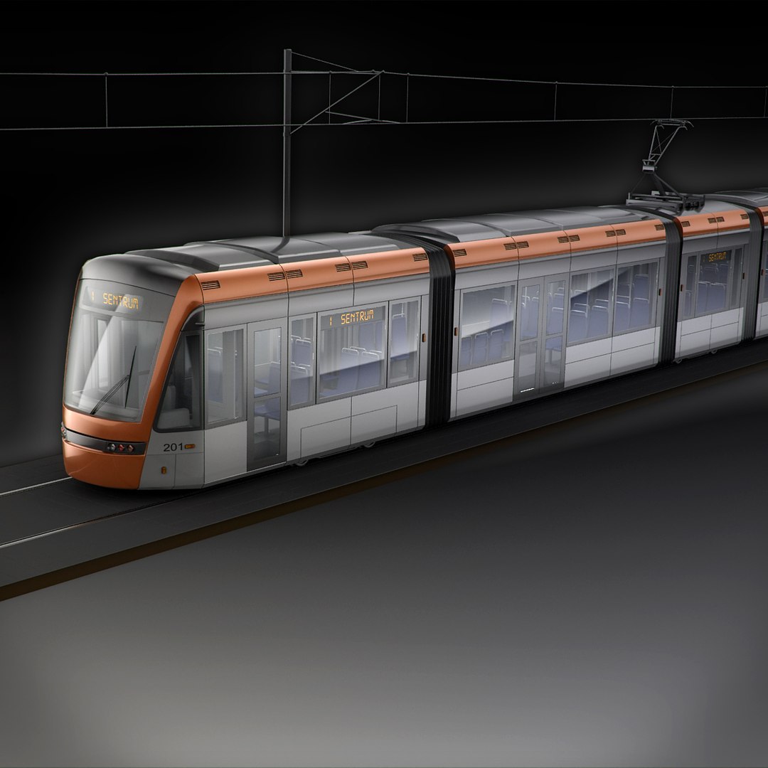 Variotram Bergen Norway Bybannen 3d Model