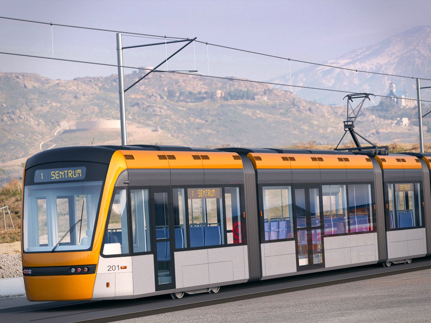 Variotram Bergen Norway Bybannen 3d Model