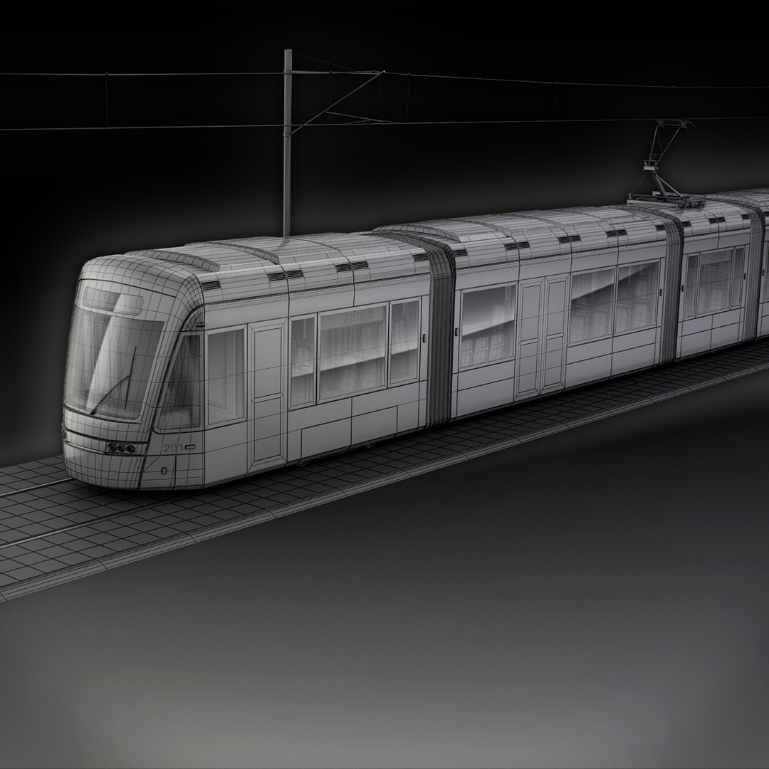 Variotram Bergen Norway Bybannen 3d Model