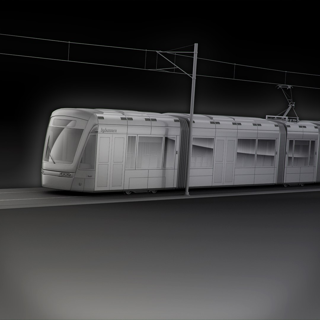 Variotram Bergen Norway Bybannen 3d Model