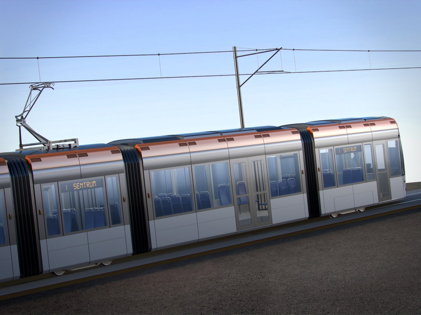 Variotram Bergen Norway Bybannen 3d Model