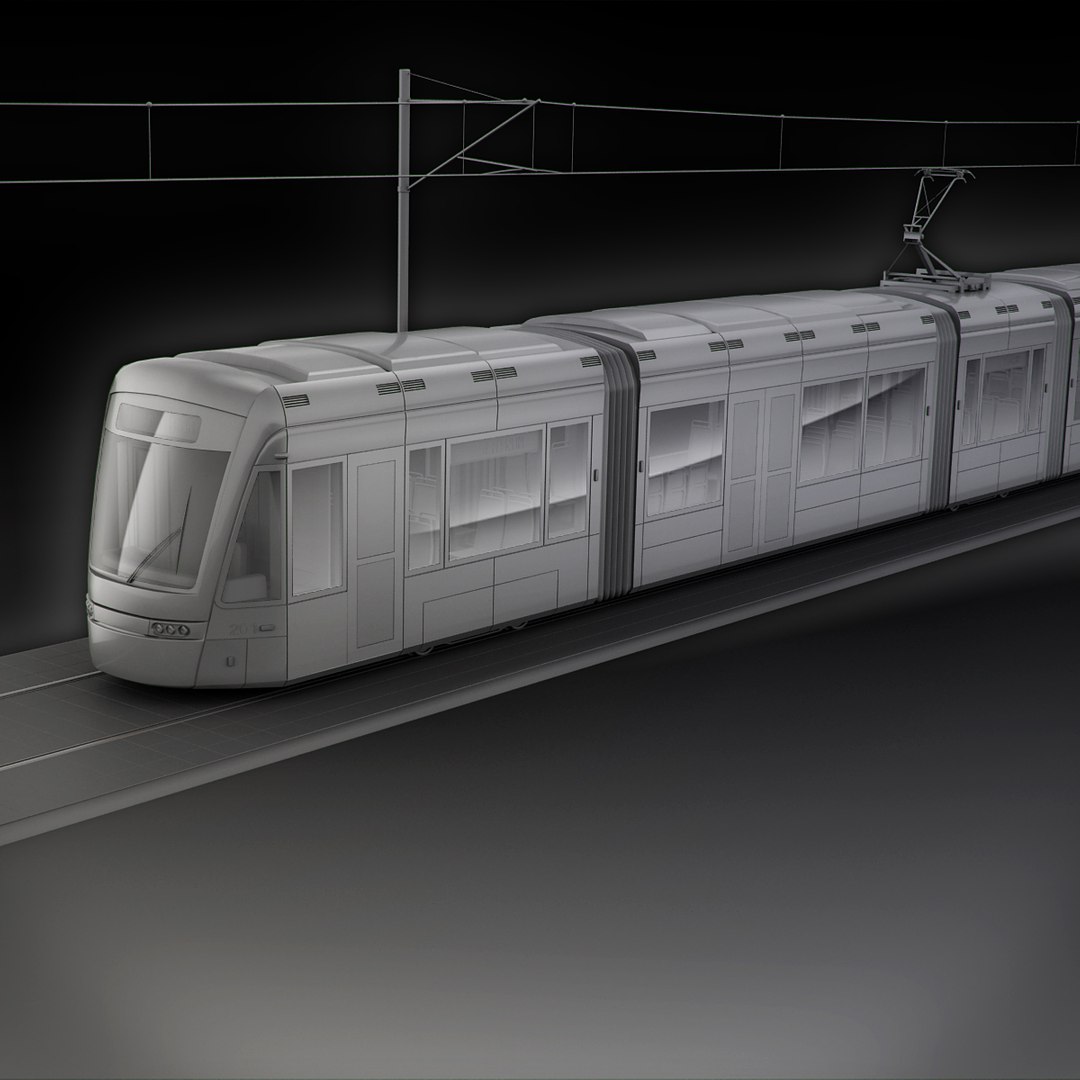Variotram Bergen Norway Bybannen 3d Model