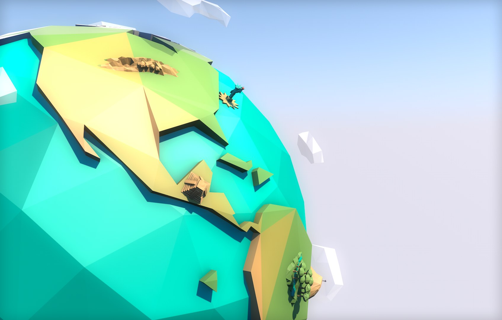 Monuments World 3D Model - TurboSquid 1186956