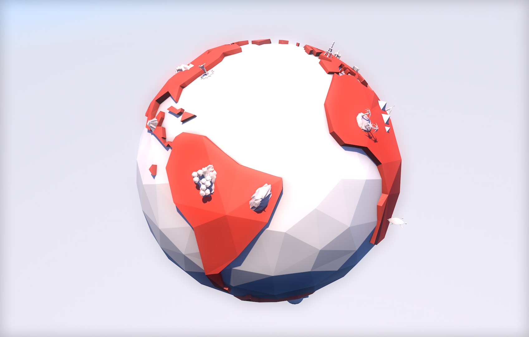 Monuments World 3D Model - TurboSquid 1186956