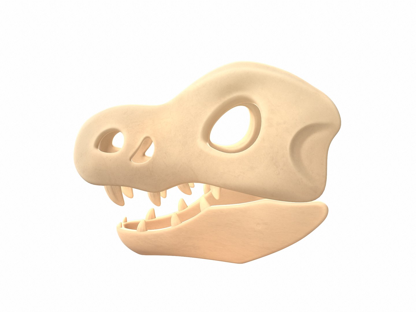 Dinosaur Skull Cartoon 3D Model - TurboSquid 1480468
