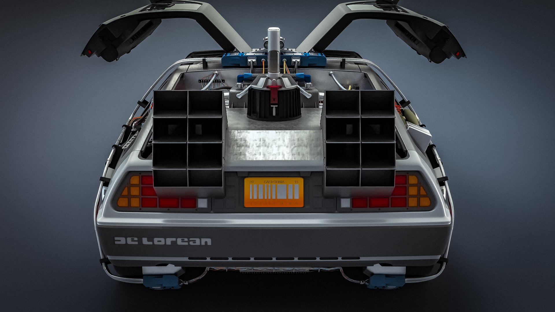 3D DeLorean Time Machine From Back To The Future II - TurboSquid 1819262