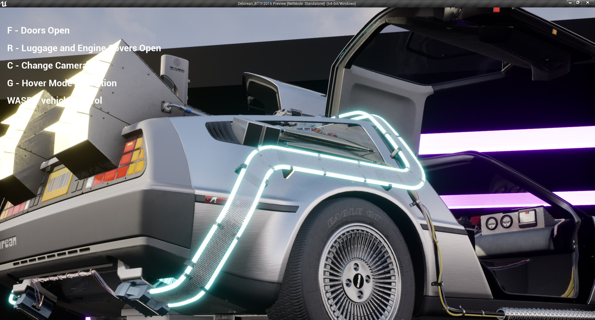 3D DeLorean Time Machine From Back To The Future II - TurboSquid 1819262