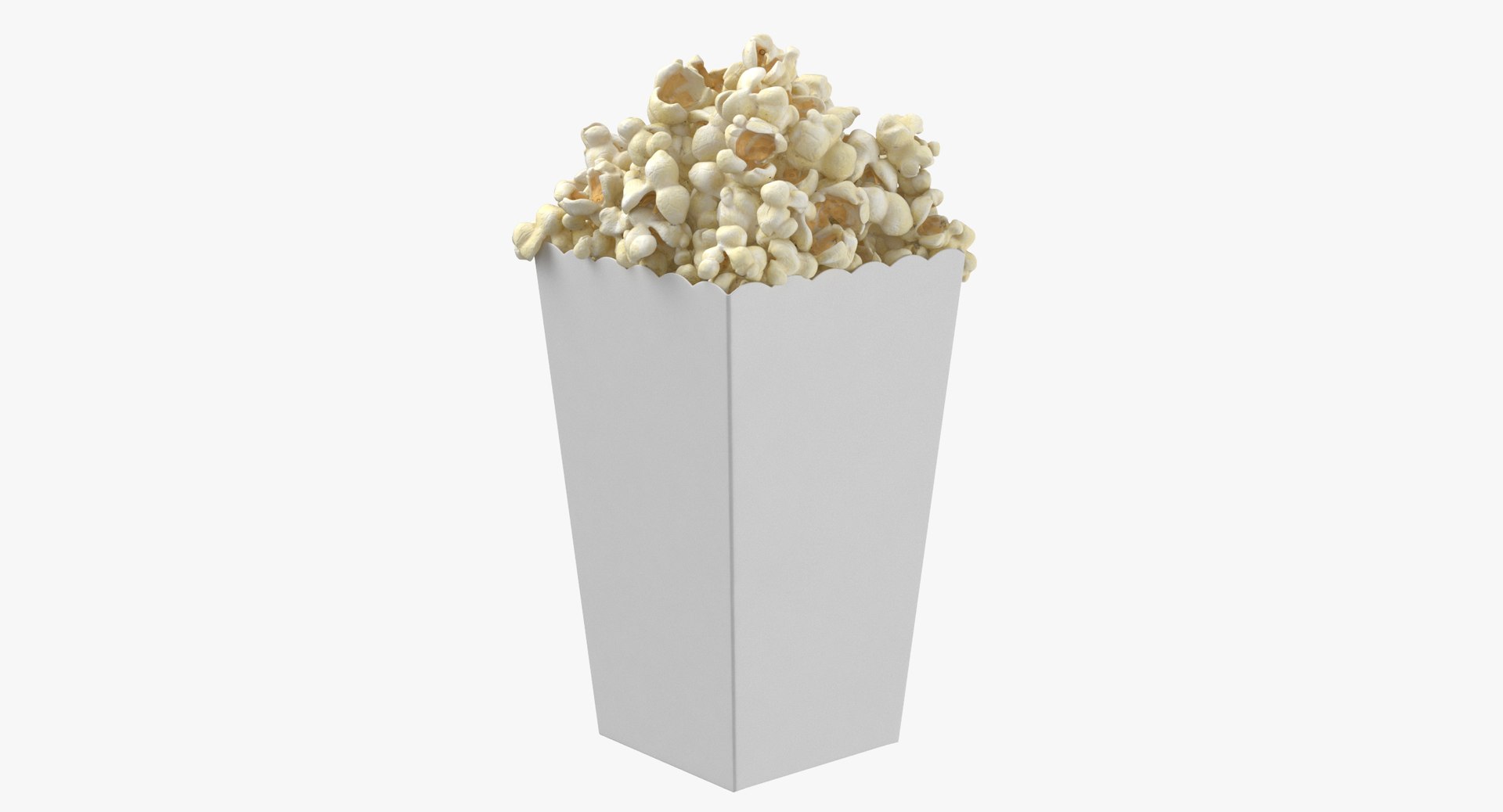 Movie popcorn box standing 3D - TurboSquid 1182124