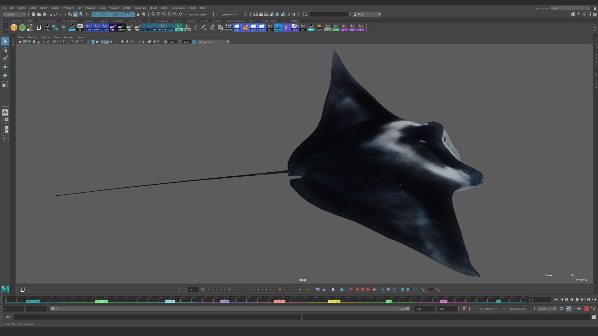 Giant Manta Ray 3D Model - TurboSquid 2240027