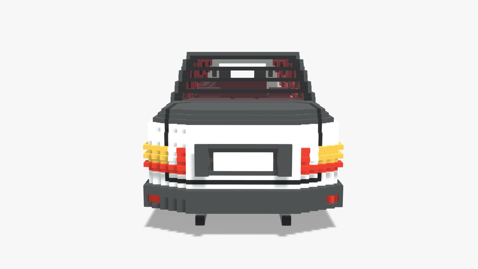 Voxel Limo Car Model - TurboSquid 2309614
