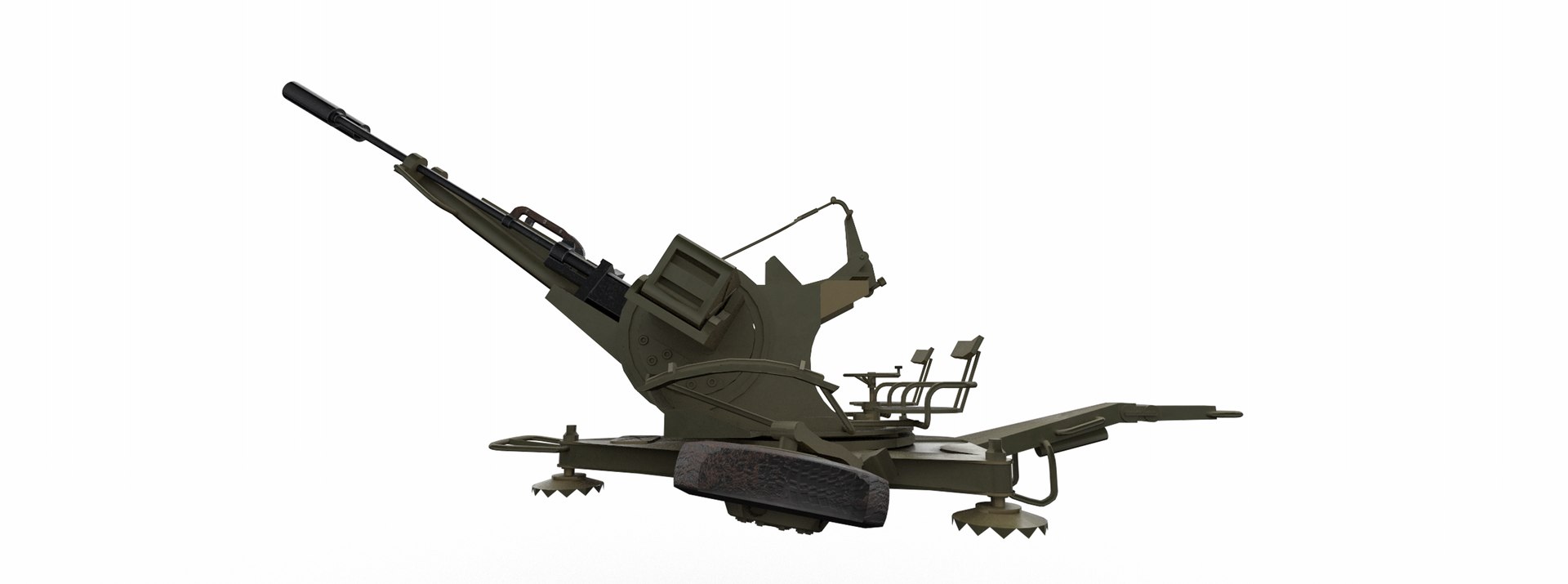 3D ZU-23-2 - TurboSquid 1849762