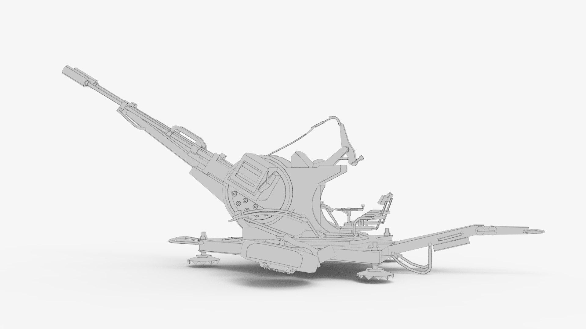 3D ZU-23-2 - TurboSquid 1849762