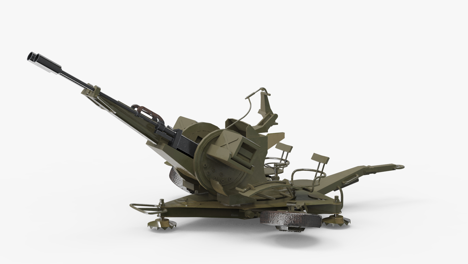 3D ZU-23-2 - TurboSquid 1849762