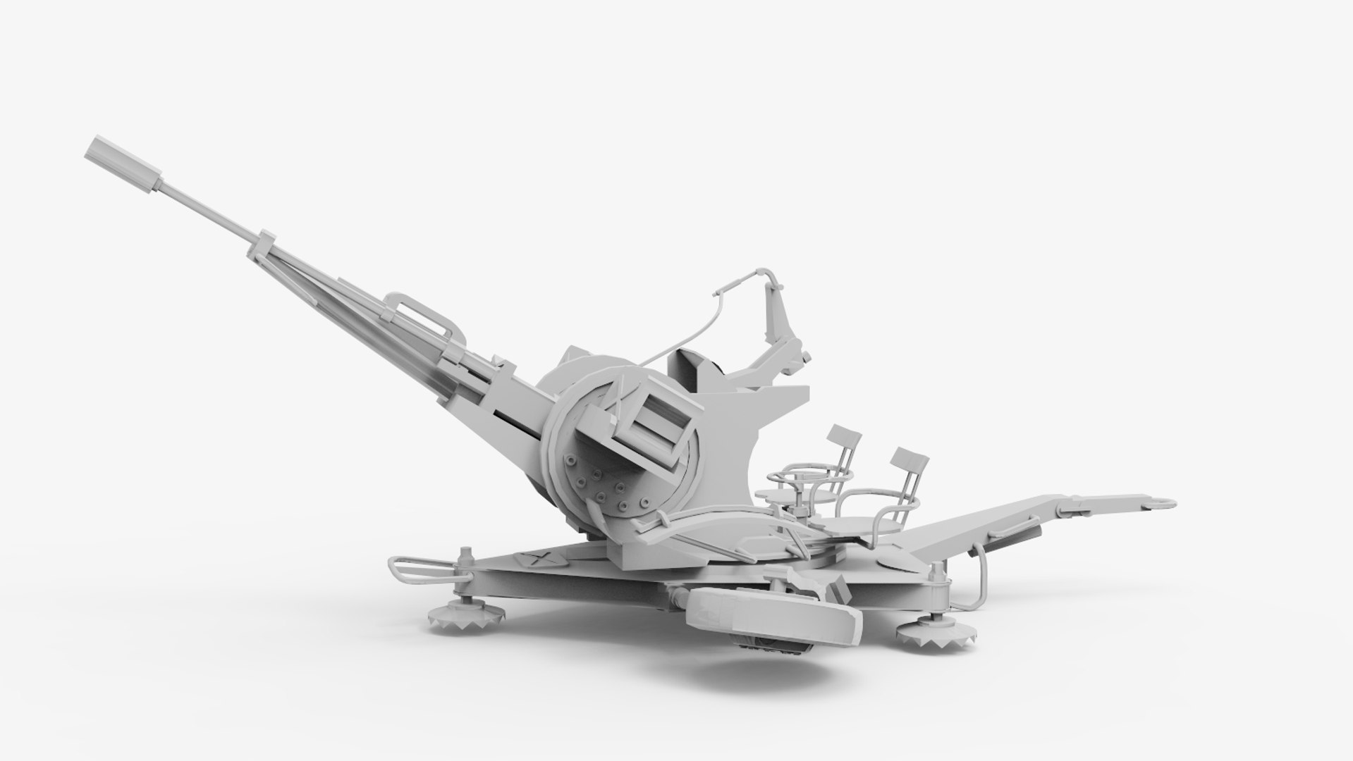 3D ZU-23-2 - TurboSquid 1849762