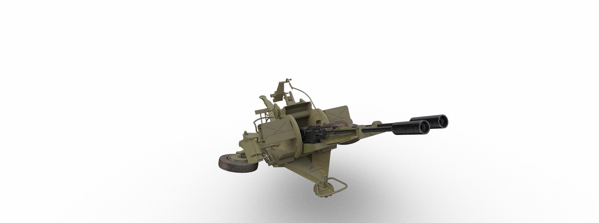 3D ZU-23-2 - TurboSquid 1849762