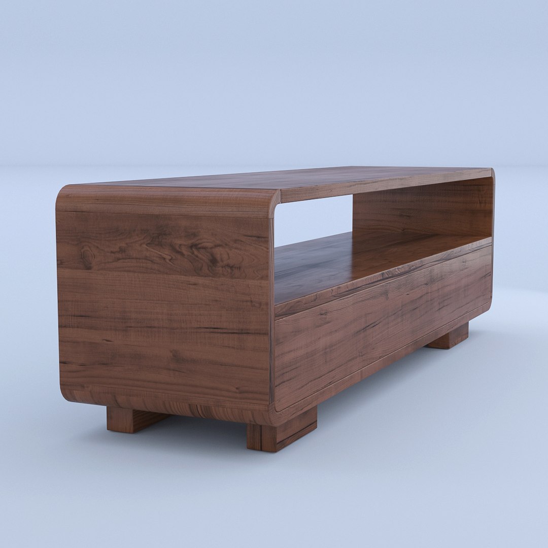 3D Sideboard Wooden Model - TurboSquid 1429374