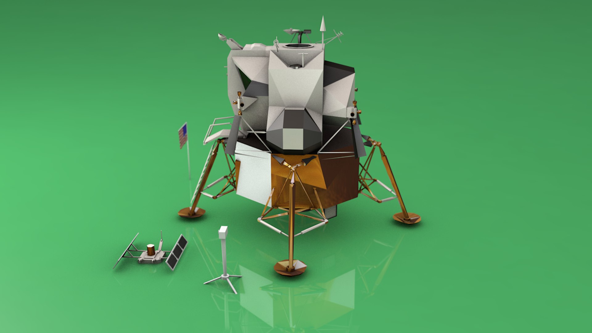 Eagle Lunar Module 3D - TurboSquid 1366832