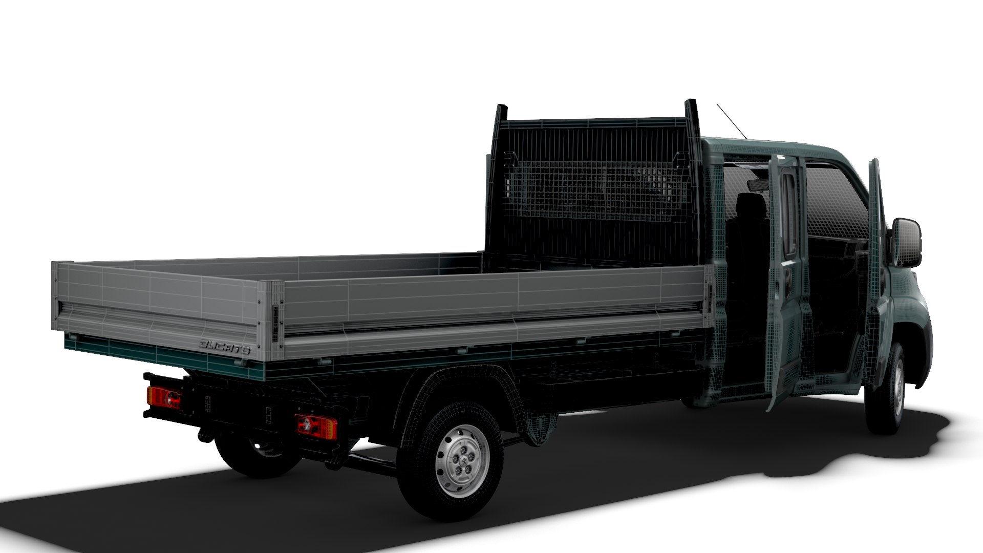 3D Peugeot Boxer Crew Cab Truck HQInterior 2023 Model - TurboSquid 2119974