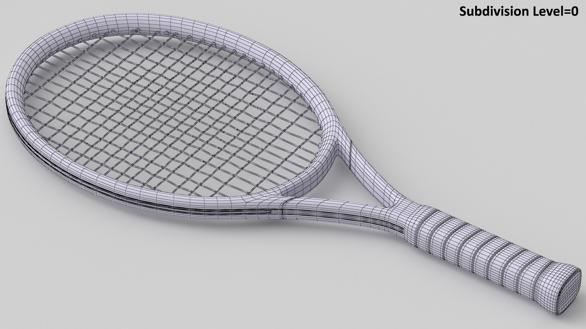 Tennis Racquet 01 3D - TurboSquid 1973949