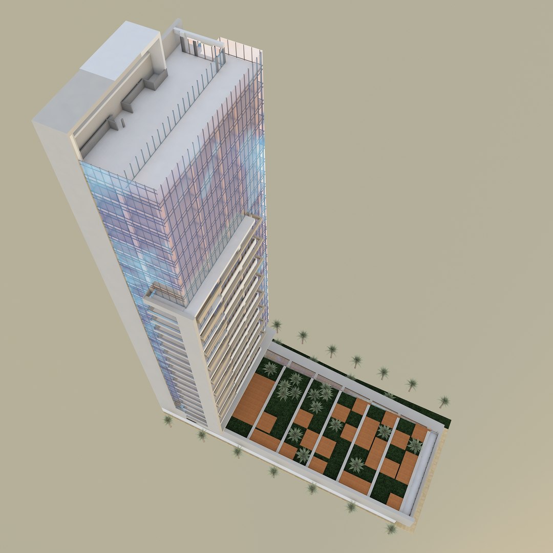 Scene Modern Skyscraper Building 3D Model - TurboSquid 1262730