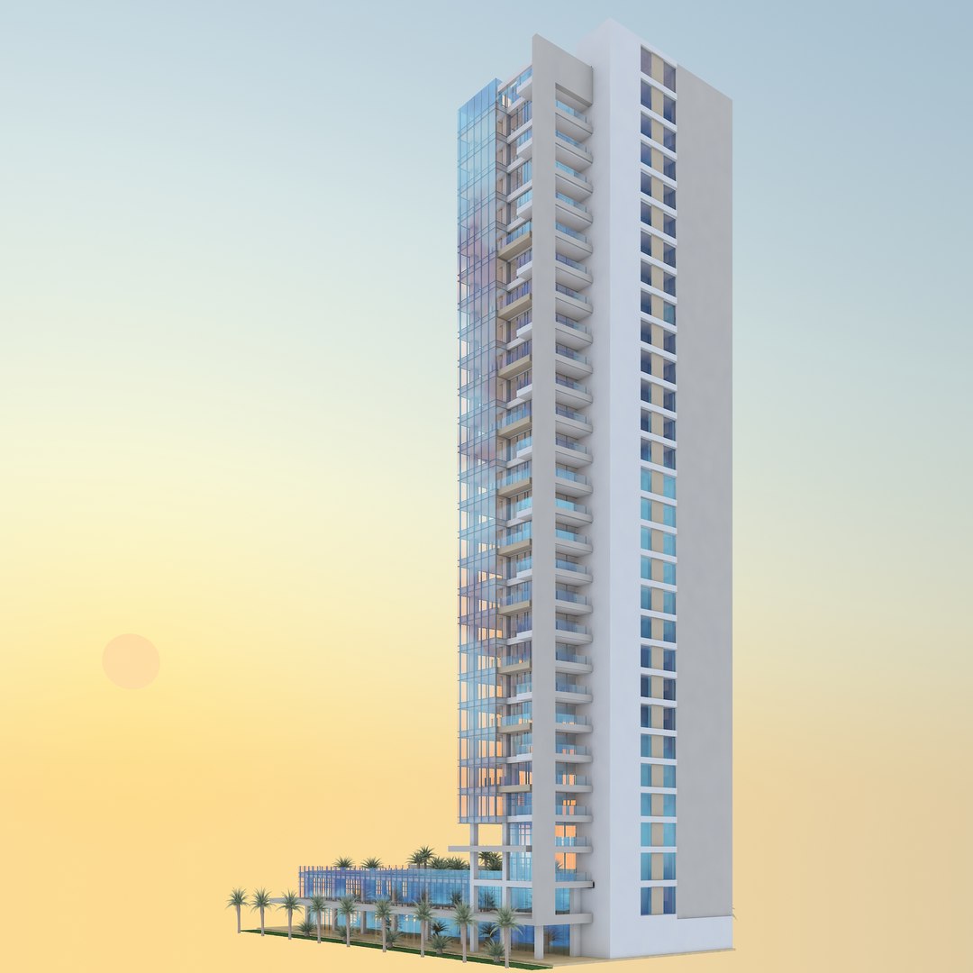 Scene Modern Skyscraper Building 3D Model - TurboSquid 1262730