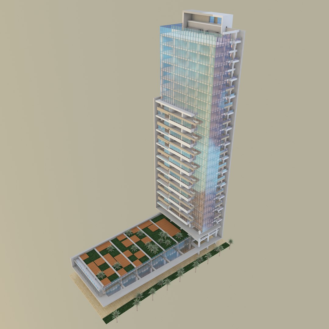 Scene Modern Skyscraper Building 3D Model - TurboSquid 1262730