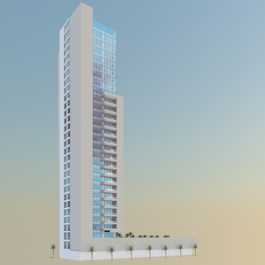 Scene Modern Skyscraper Building 3D Model - TurboSquid 1262730