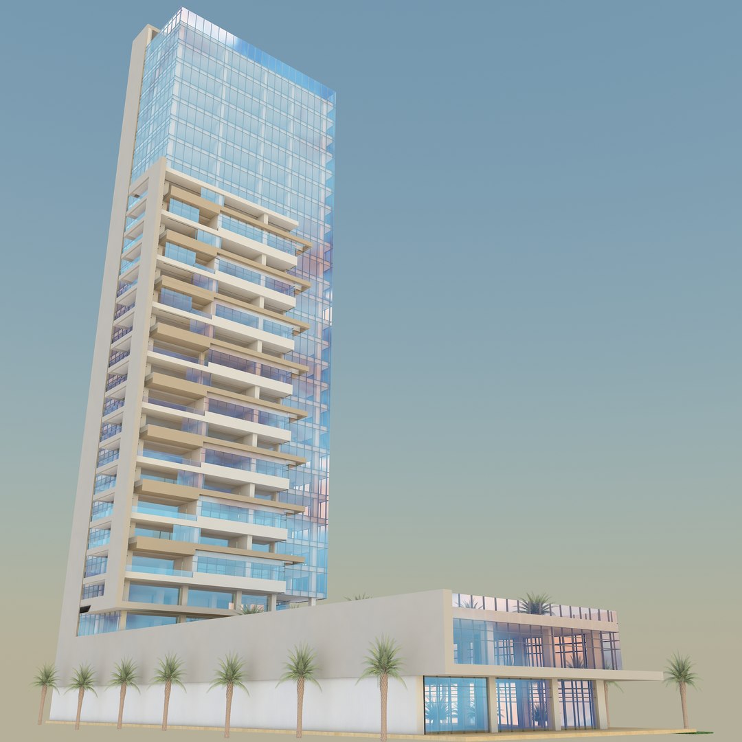 Scene Modern Skyscraper Building 3D Model - TurboSquid 1262730