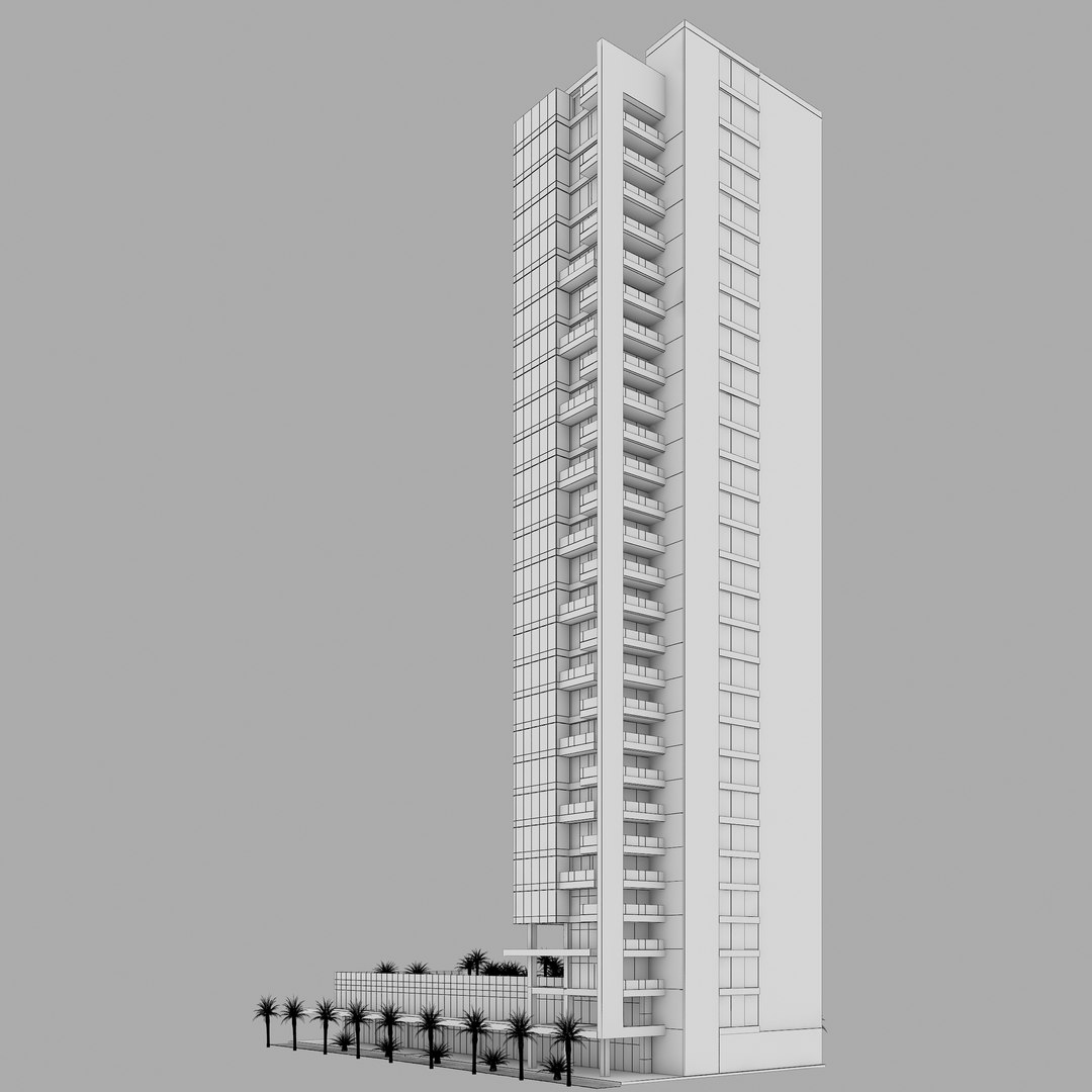 Scene Modern Skyscraper Building 3D Model - TurboSquid 1262730