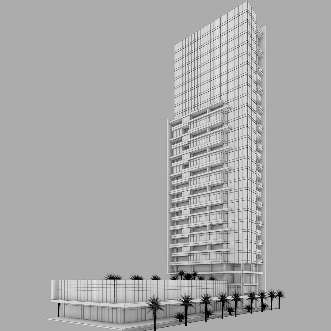 Scene Modern Skyscraper Building 3D Model - TurboSquid 1262730