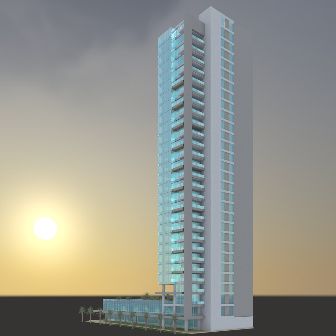 Scene Modern Skyscraper Building 3D Model - TurboSquid 1262730