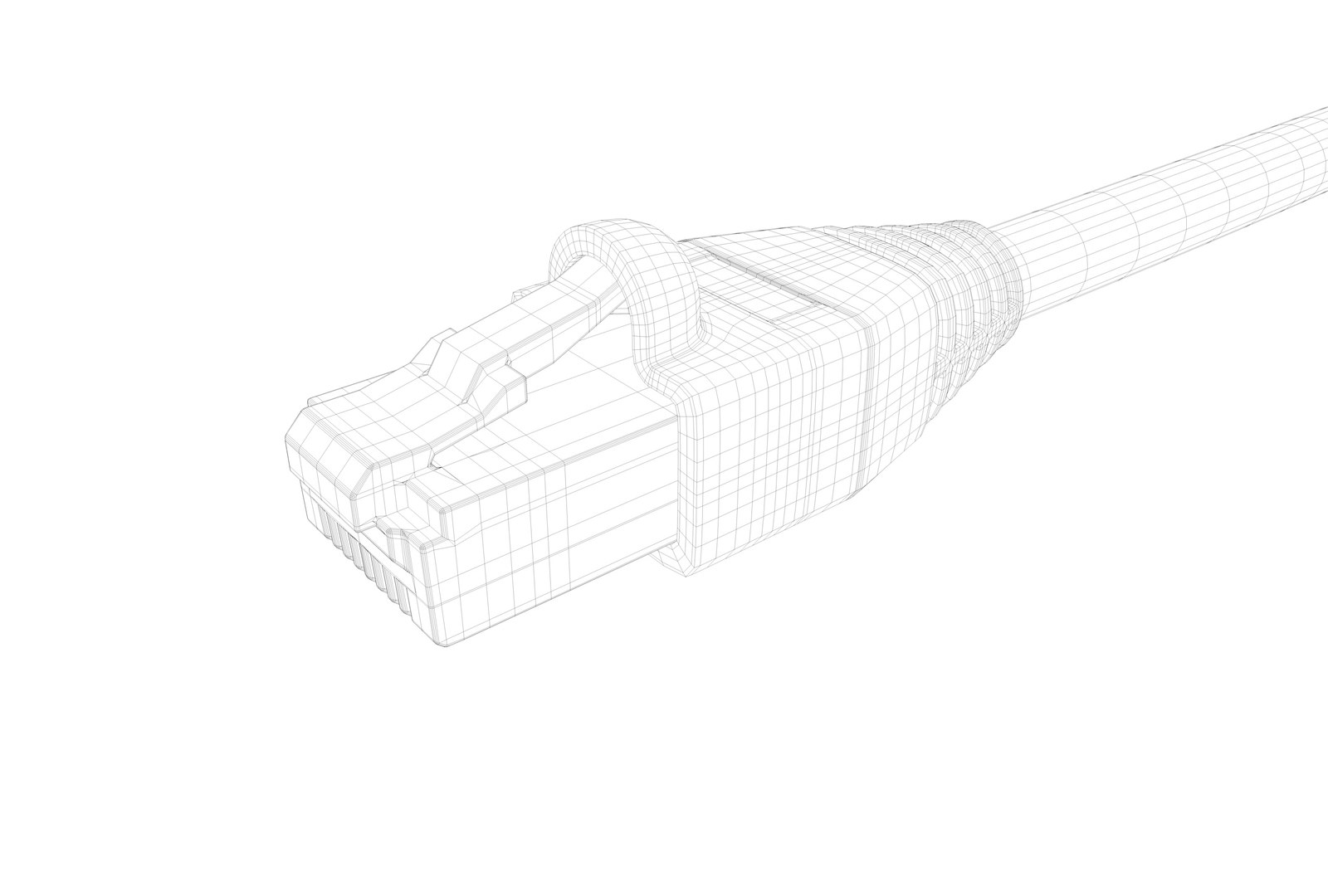 3D Rj45 Utp Network Cable Detailed Model - TurboSquid 1841057