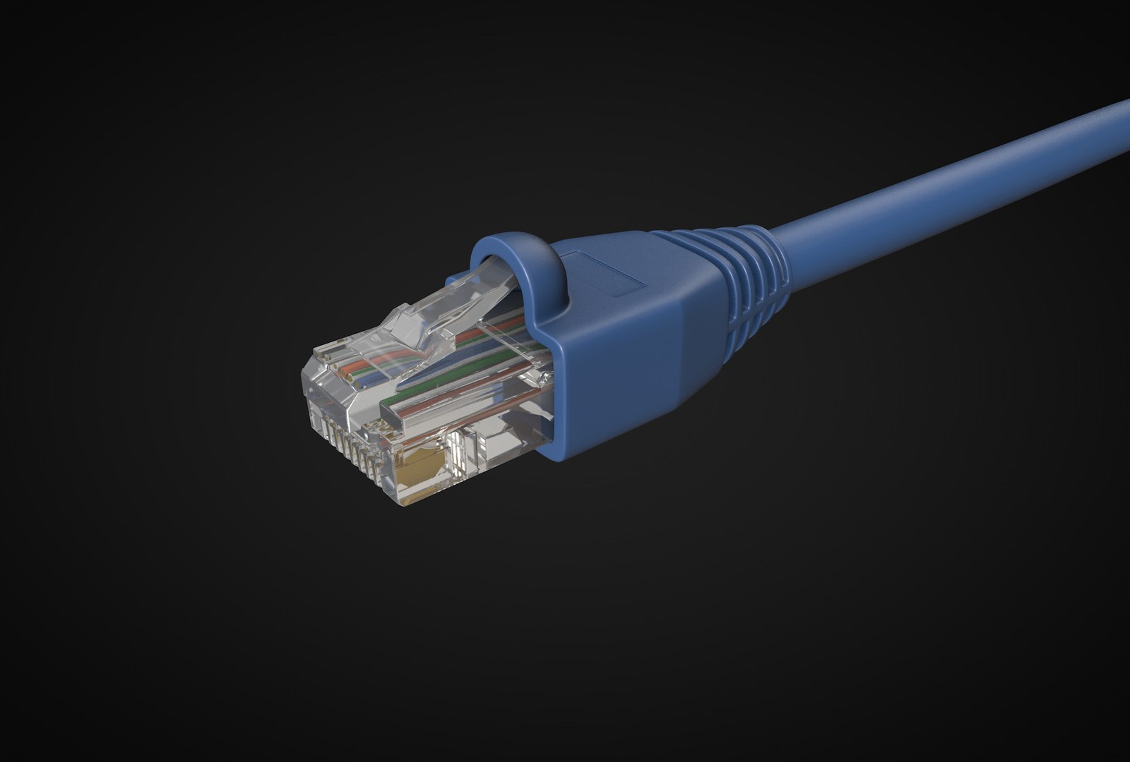 3D Rj45 Utp Network Cable Detailed Model - TurboSquid 1841057