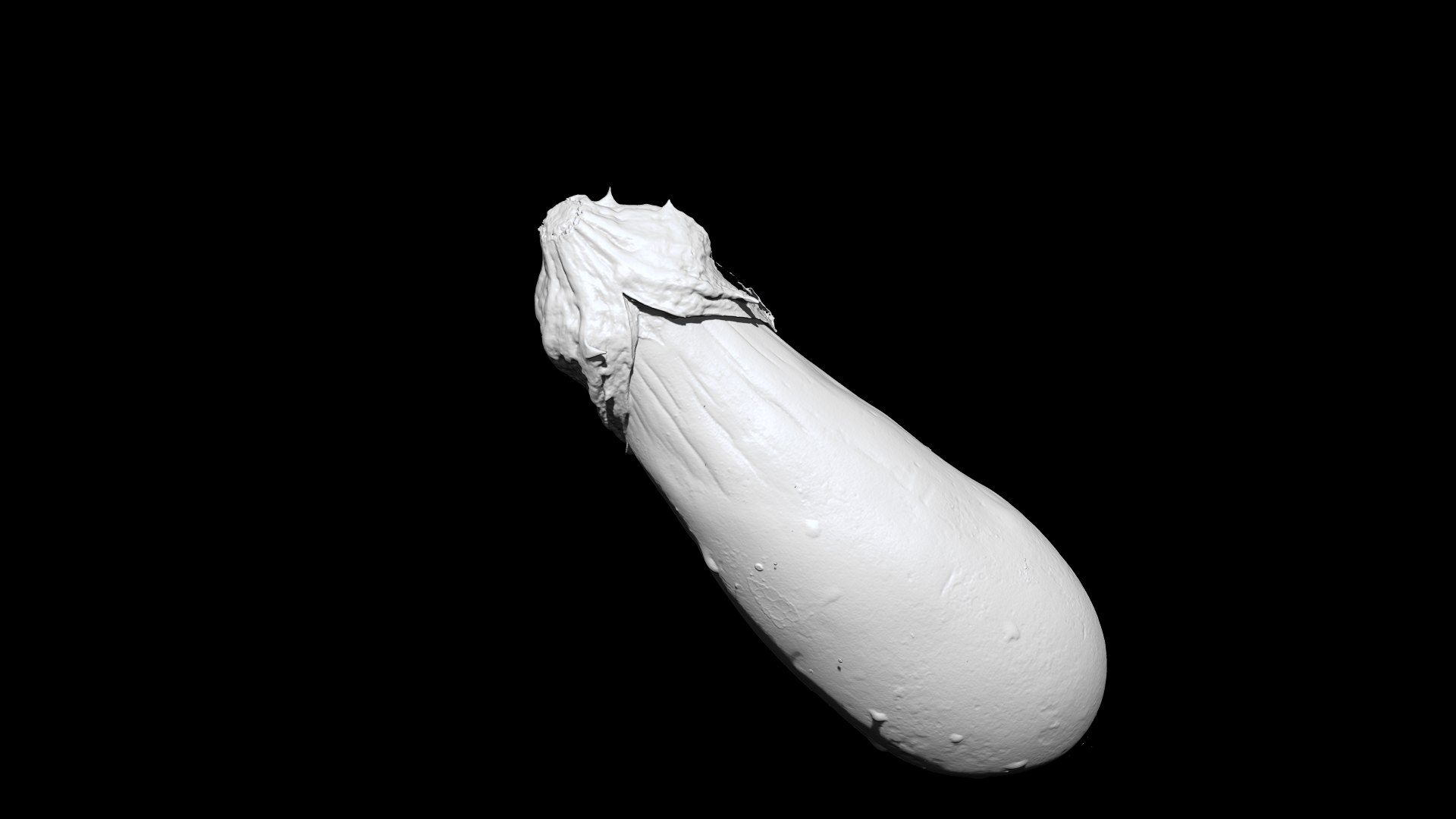 Eggplant 3D CT Scan Model Decimate 50 Percent Model - TurboSquid 1933478