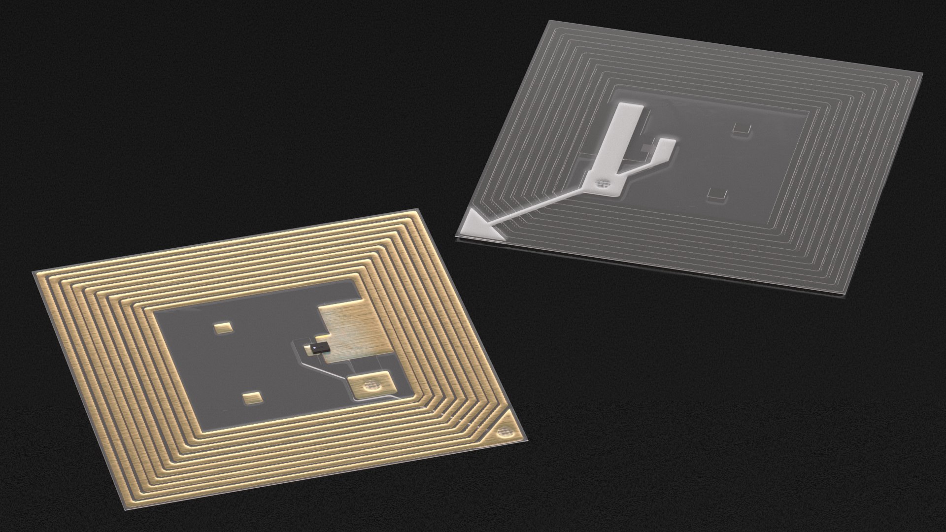 3D Model RFID Chip Radio Label - TurboSquid 1830046