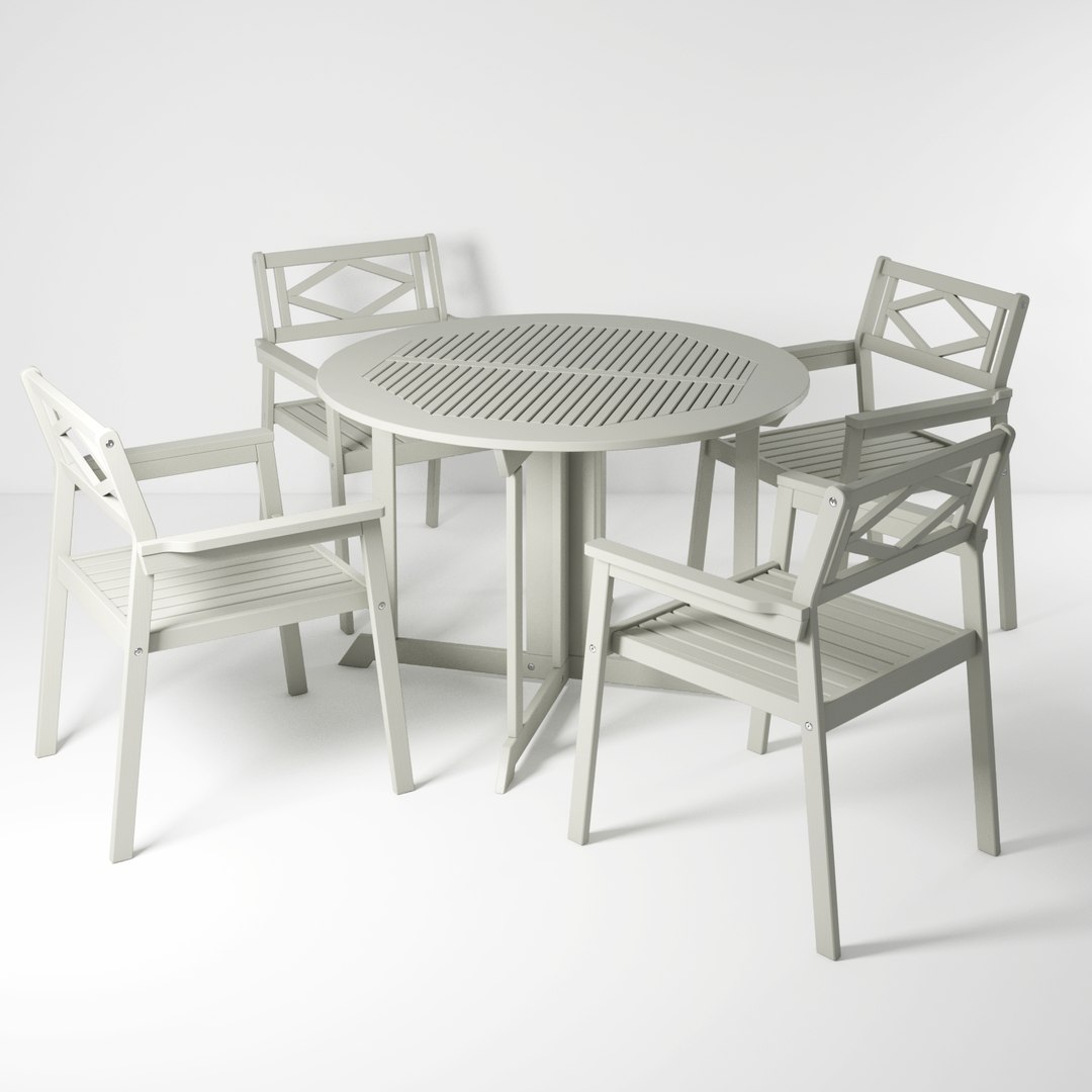 3D Bondholmen Ikea Chair Table Model - TurboSquid 1517186