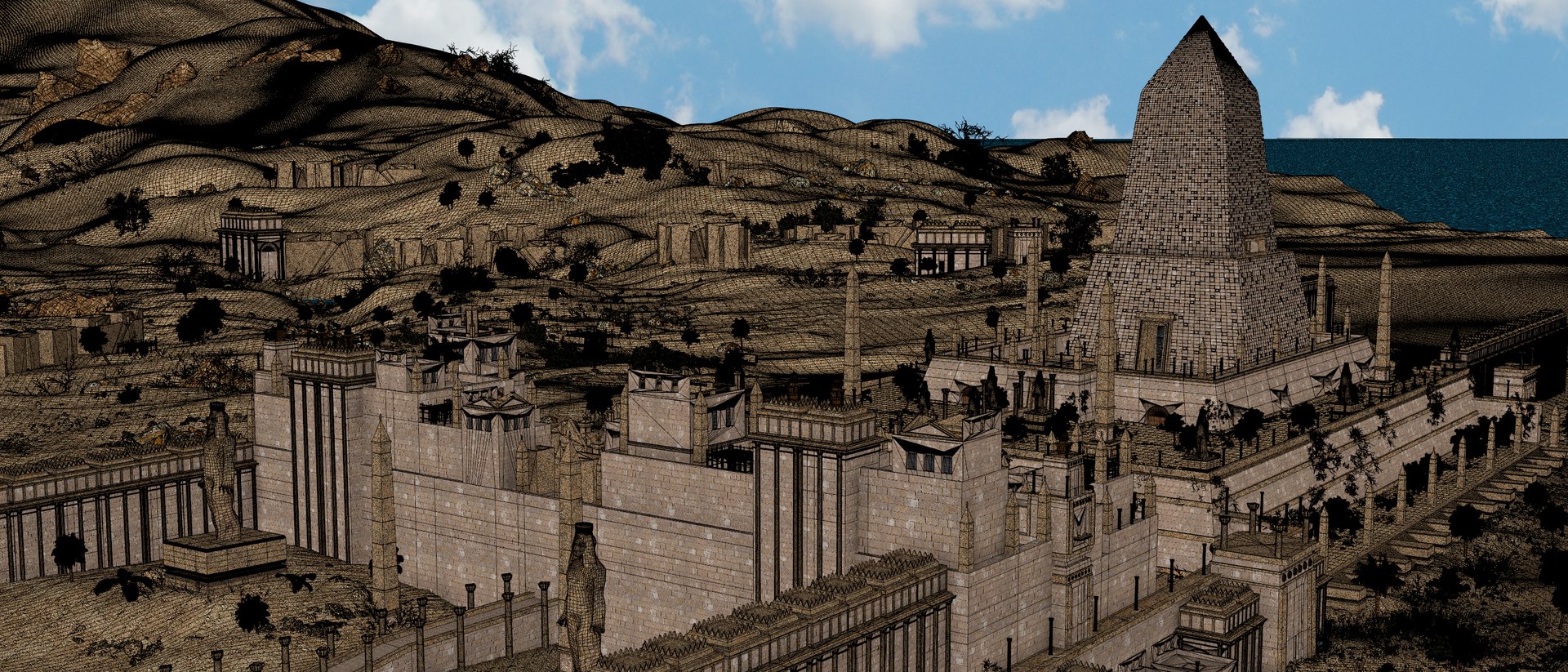 3D Solar Temple Abu Gorab Environment - TurboSquid 2242111