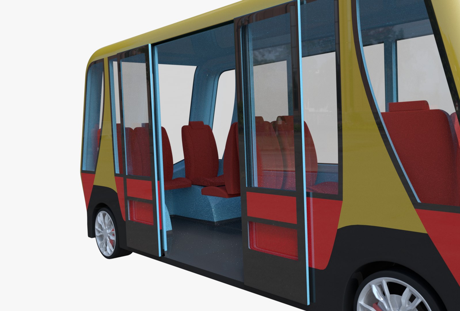 3D Bus Minibus Smart - TurboSquid 1311101
