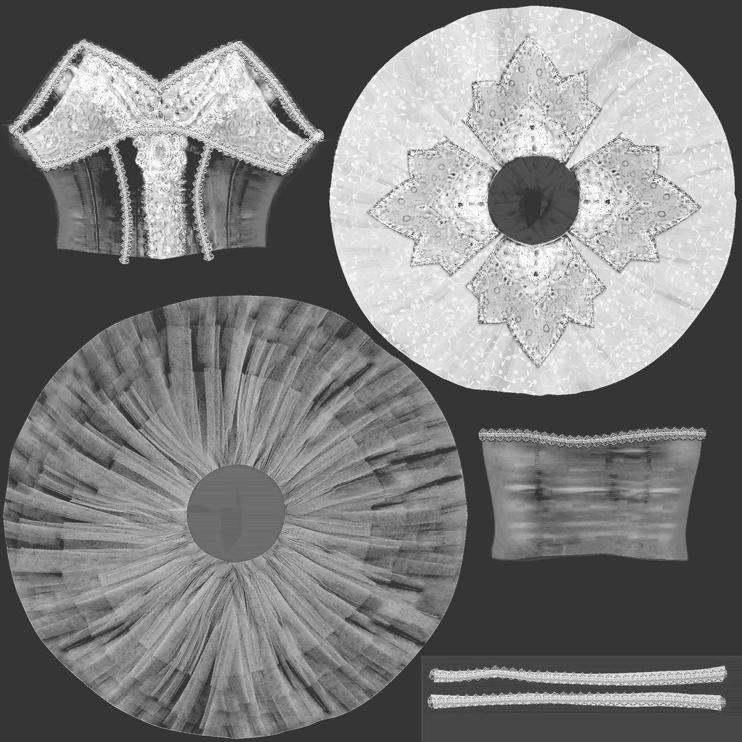 3D Ballerina Costume Model - TurboSquid 1928763