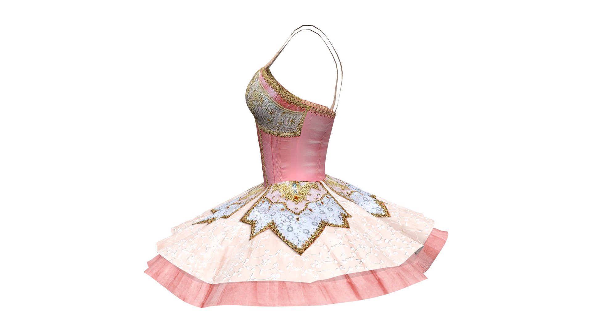 3D Ballerina Costume Model - TurboSquid 1928763