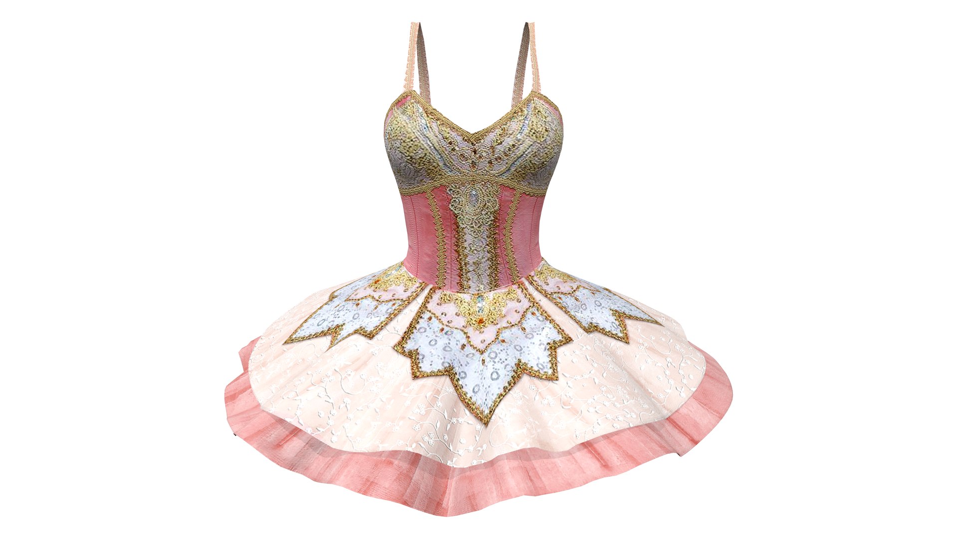3D Ballerina Costume Model - TurboSquid 1928763