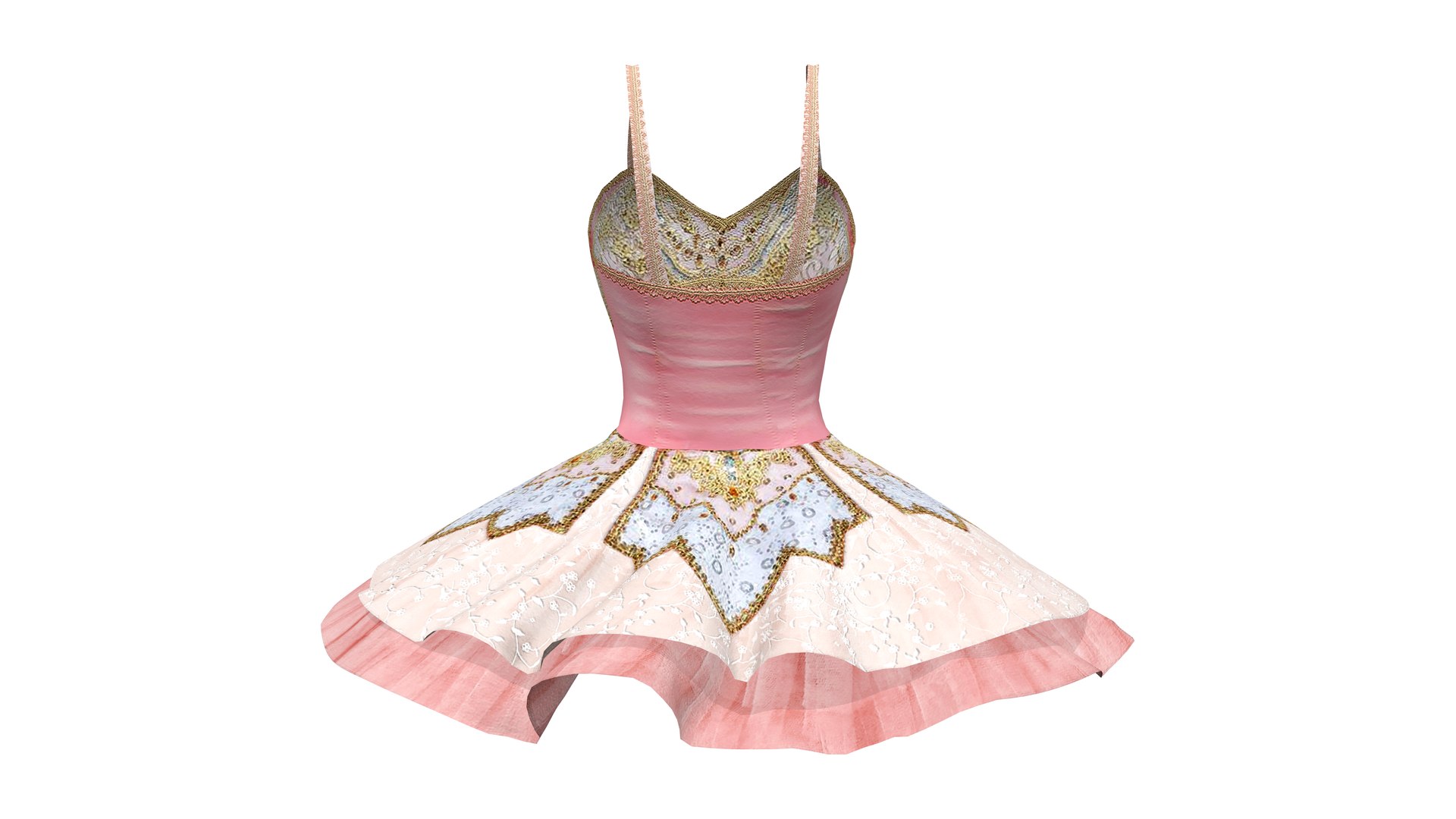 3D Ballerina Costume Model - TurboSquid 1928763