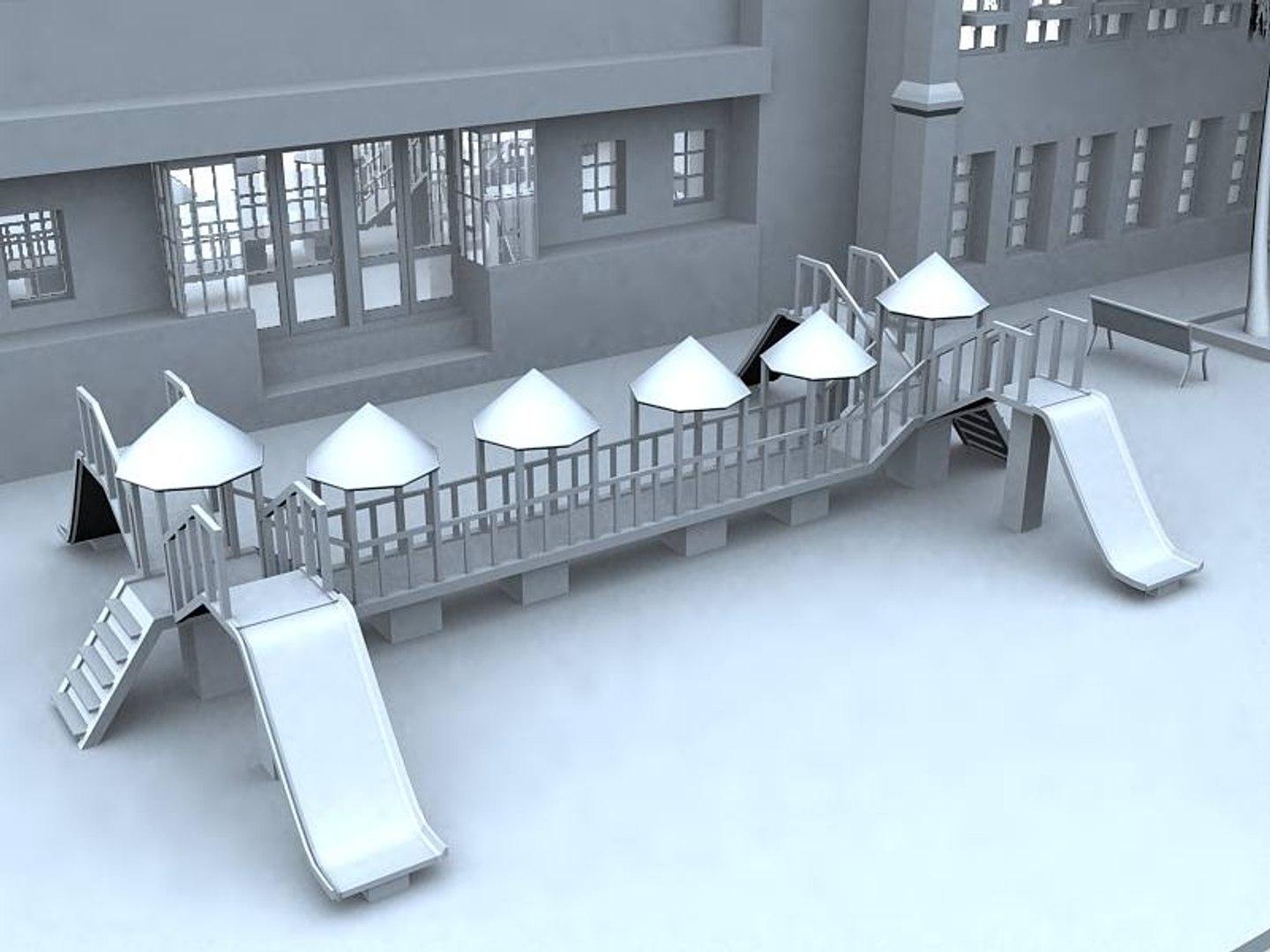 3d School Play Model